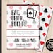 Editable EUCHRE NIGHT Party Invitation Euchre Party Card Night Casino ...