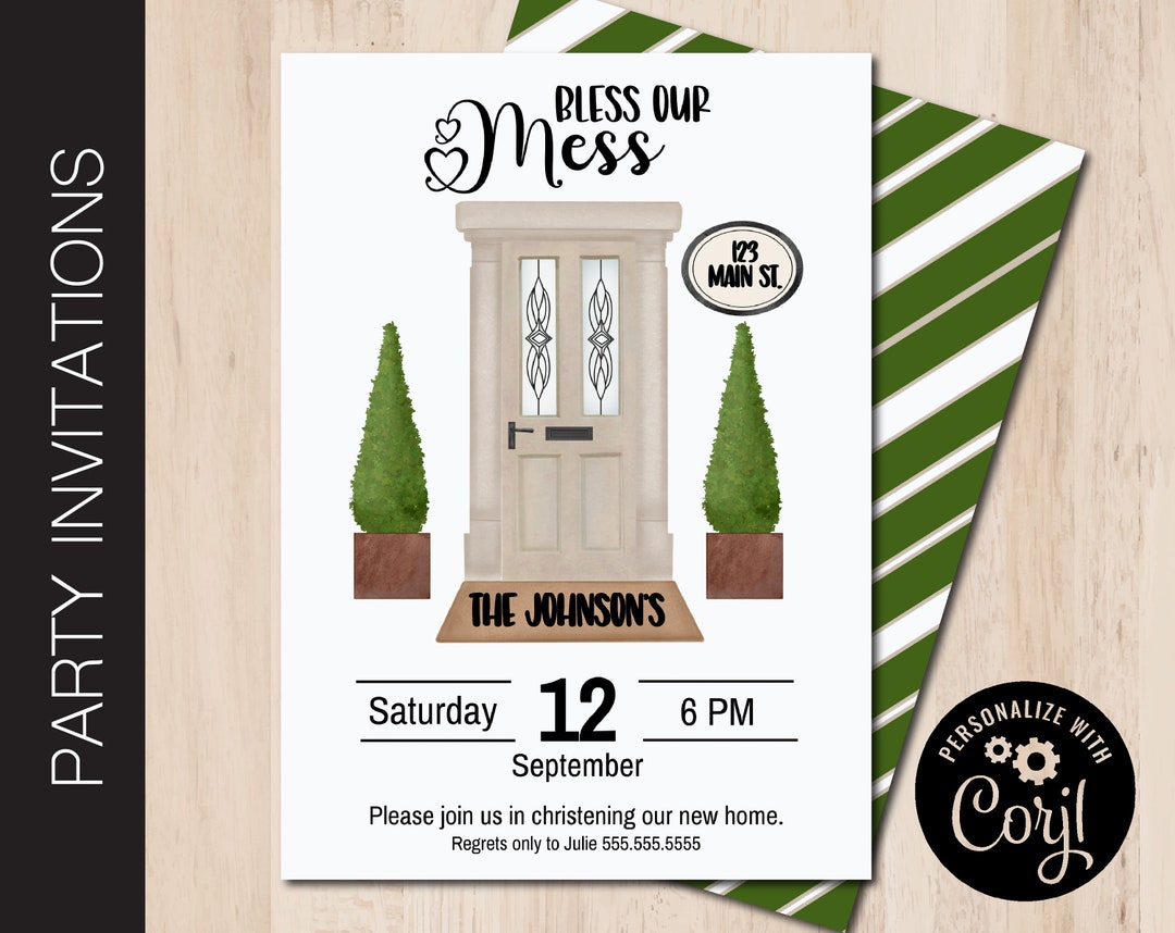 Editable HOUSEWARMING Party Invitation House Party Welcome Party Invite ...