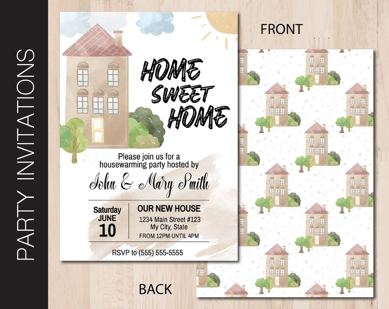 Editable HOUSEWARMING Party Invitation | House Party | Welcome Party ...