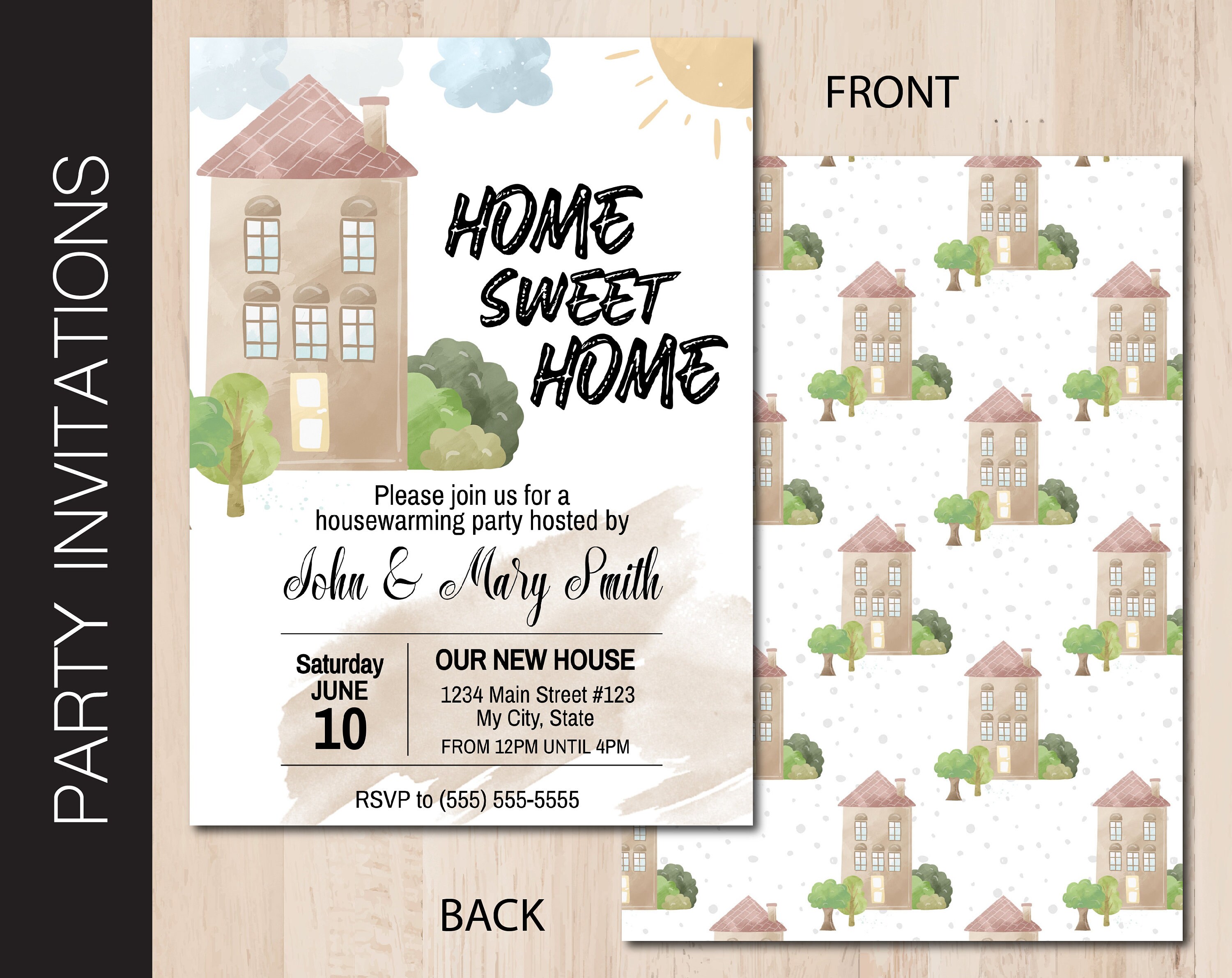Editable HOUSEWARMING Party Invitation | House Party | Welcome Party ...