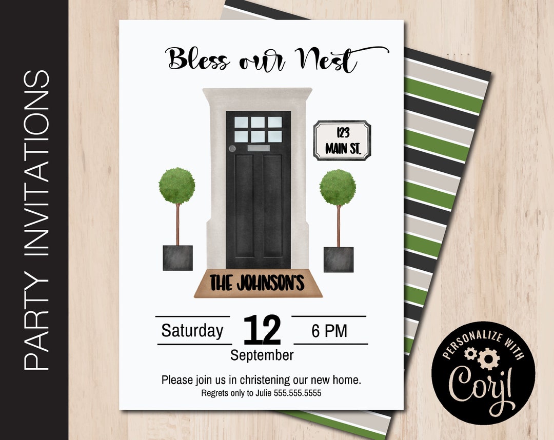 Editable HOUSEWARMING Party Invitation House Party Welcome Party Invite ...