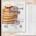 Editable Pancake Fundraiser Event Flyer | Custom Breakfast Charity ...