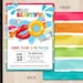 Editable PRIDE Pool Party Invitation | Be Proud | Rainbow Pool Party ...