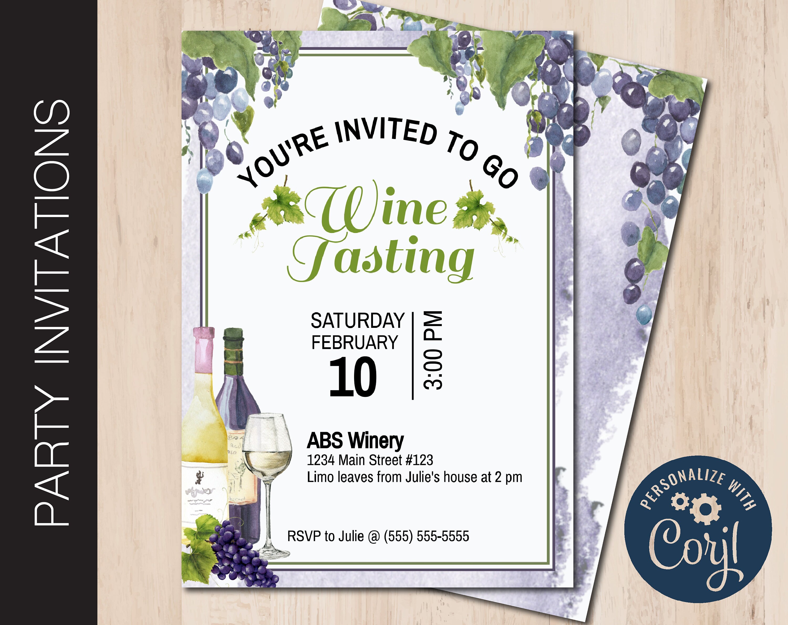 Wine Tasting Party Invitation Wording