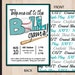 Editable TAILGATE Party Invitation Game Day Baseball Invite Teal ...