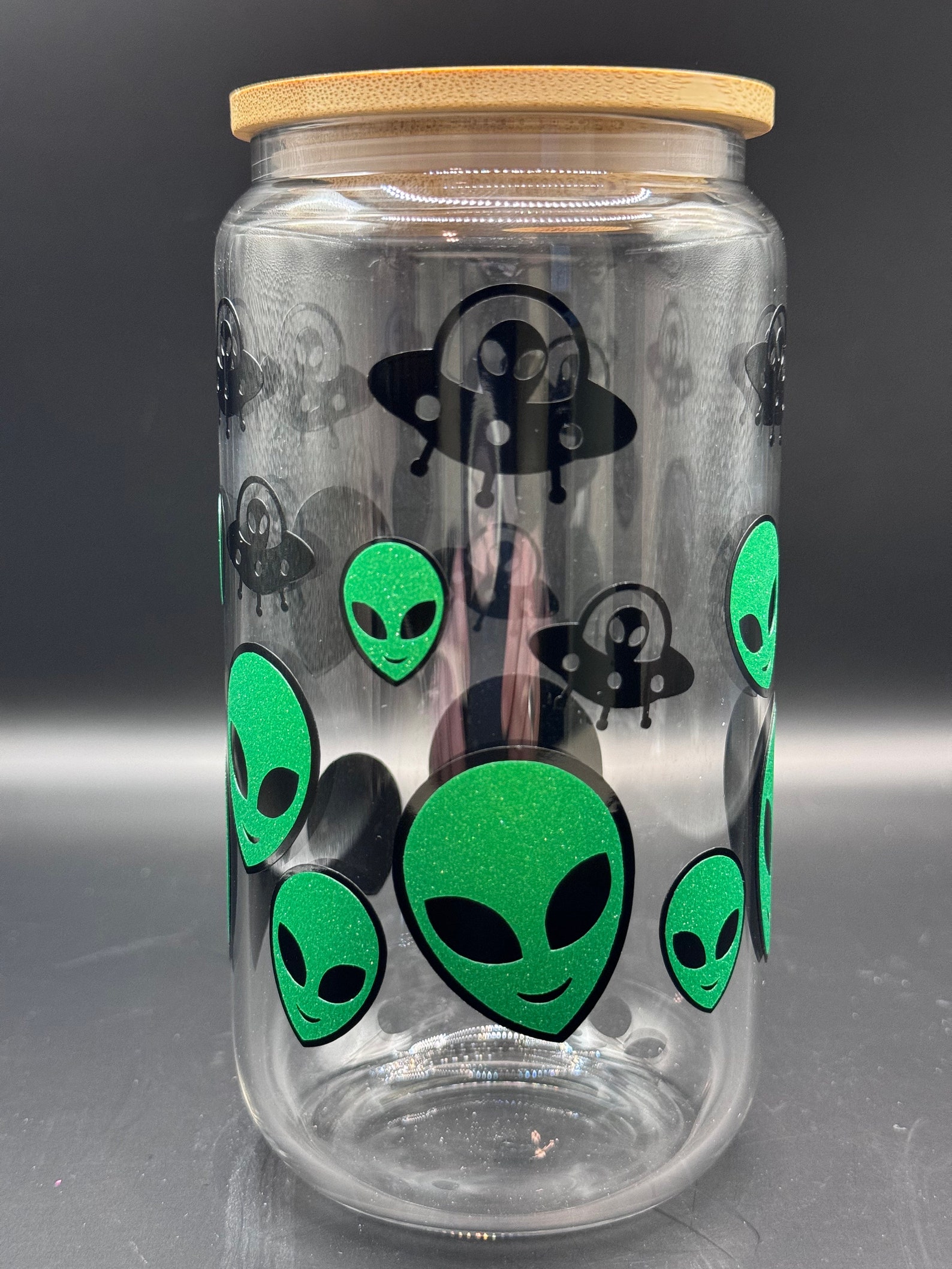 Alien Cup - Now With More Aliens, Glass Can Cup, Glass Can Tumbler ...