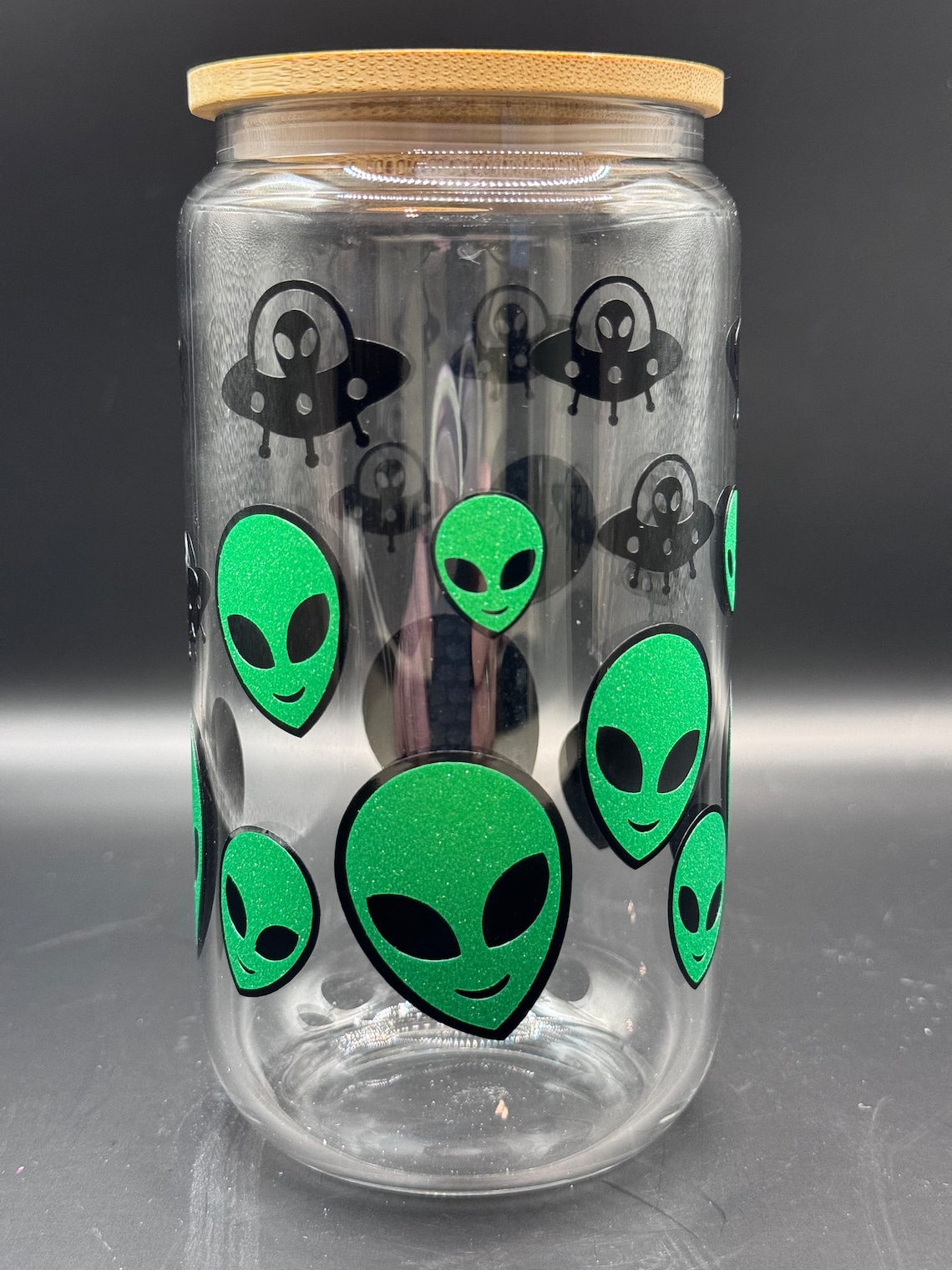 Alien Cup - Now With More Aliens, Glass Can Cup, Glass Can Tumbler ...