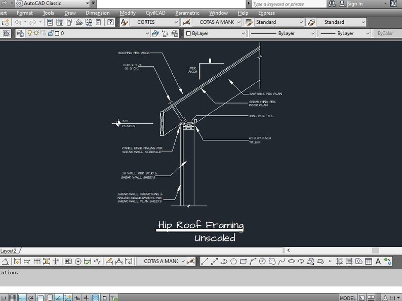 HIP ROOF FRAMING - Etsy