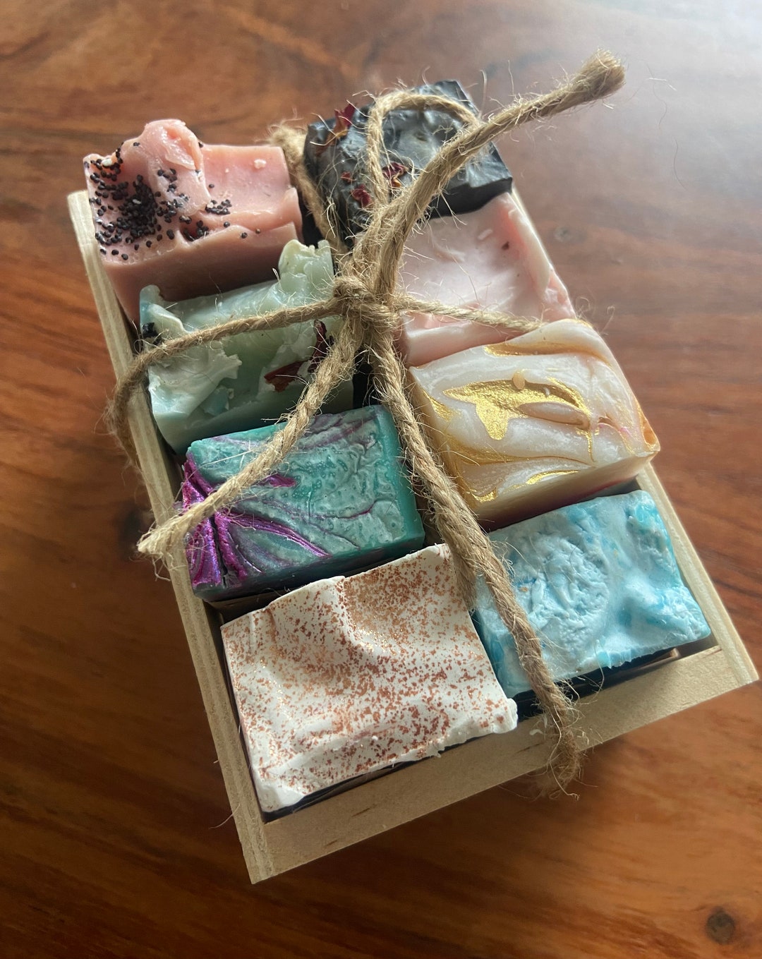 8 Assorted Half Bars in a Crate Beauty Skincare Spa and Cold Process ...