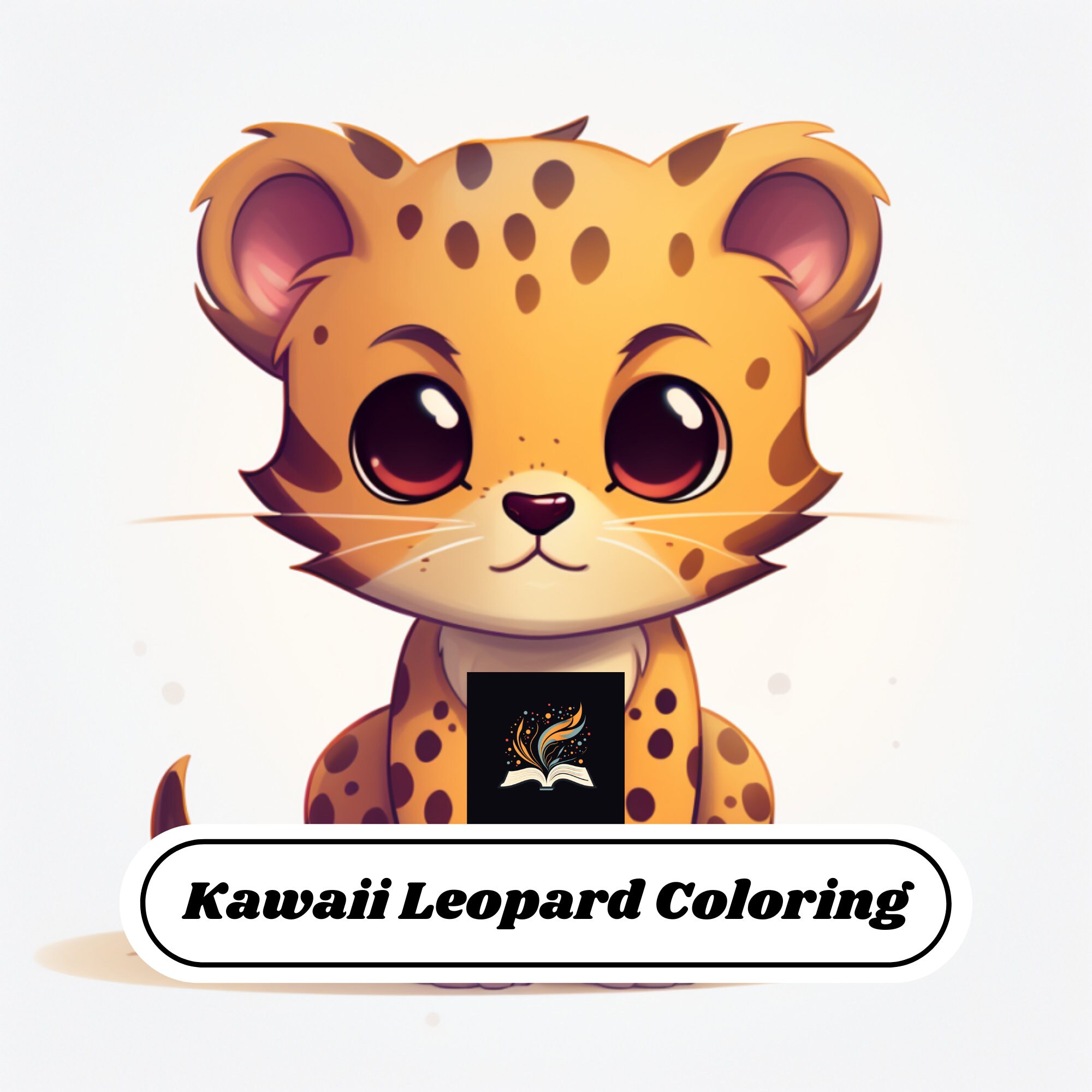 Cute Leopard Coloring Pages