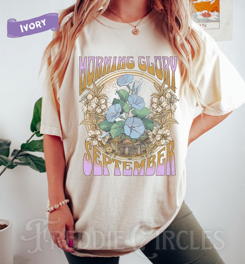 Personal Birthflower Month Shirt September Birthday Bestie Gift Birth ...