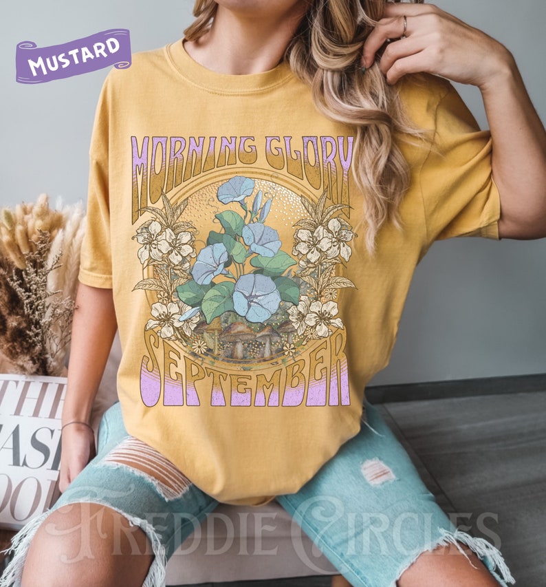 Personal Birthflower Month Shirt September Birthday Bestie Gift Birth ...