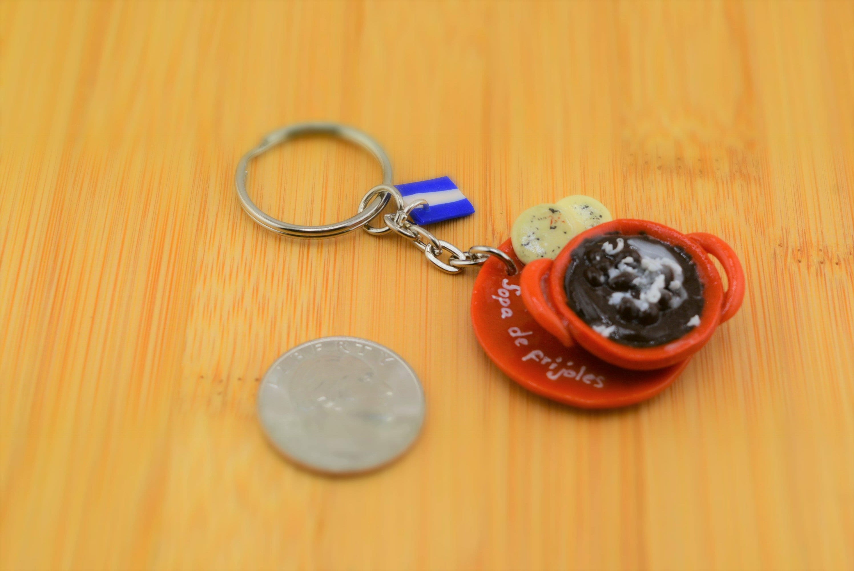 Salvadoran Bean Soup Keychain - Etsy