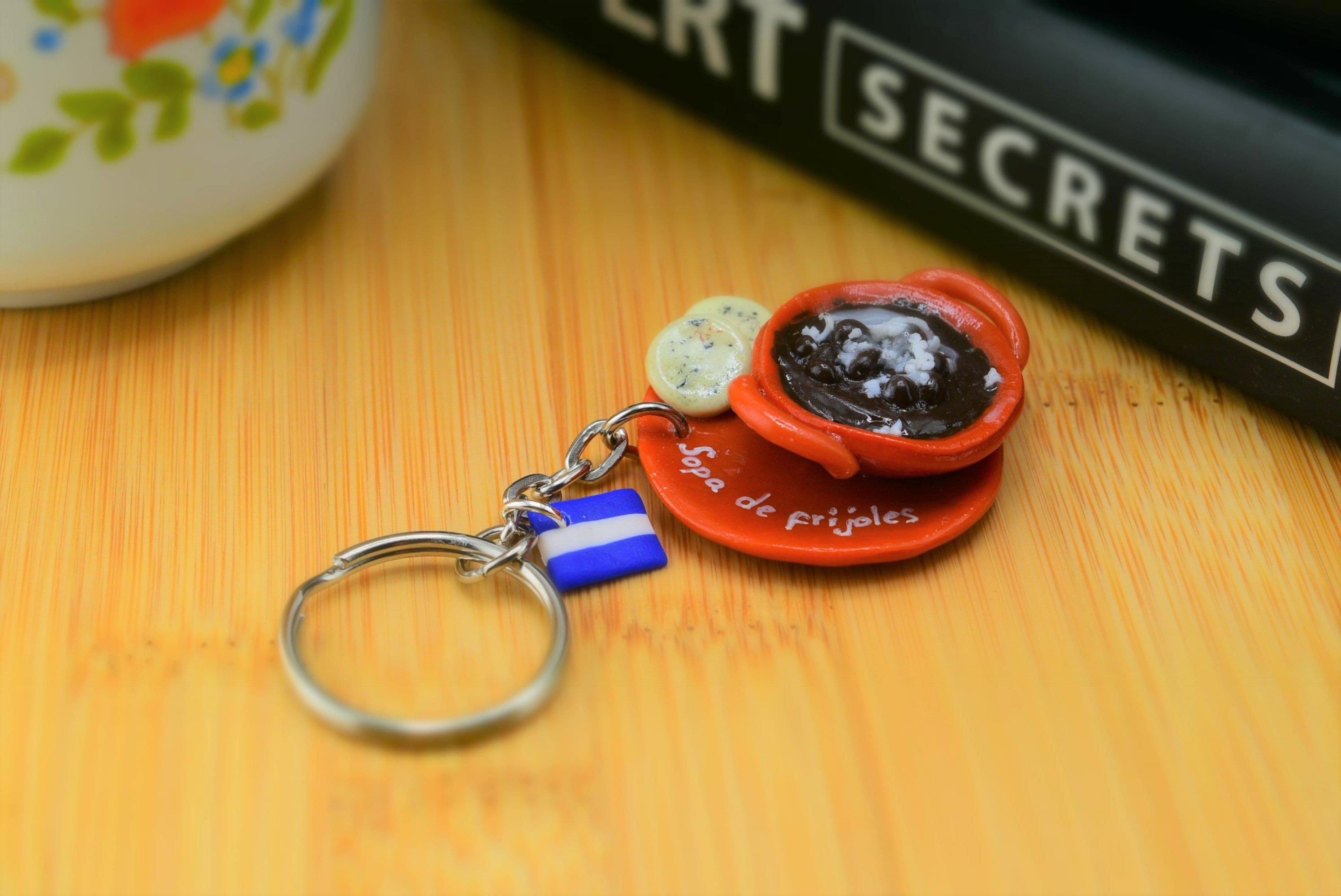 Salvadoran Bean Soup Keychain - Etsy
