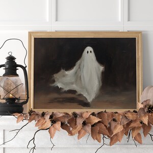 Cute Ghost Halloween Digital Print, Halloween Wall Decor Digital ...