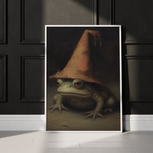 Halloween Wall Art Printable Toad, Spooky Season Toad Halloween Decor ...