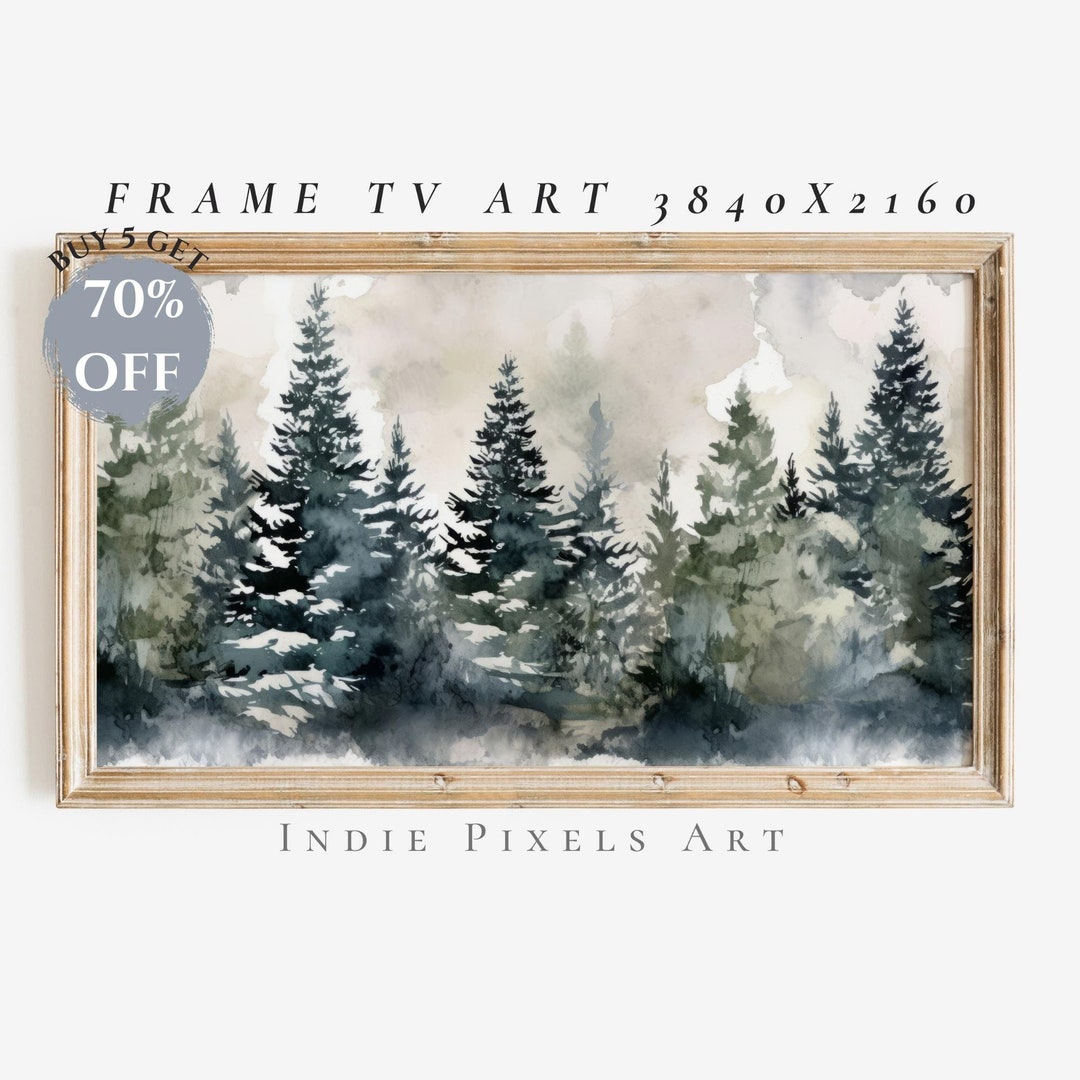 Christmas Frame TV Art Winter Samsung Frame TV Art Farmhouse Christmas ...