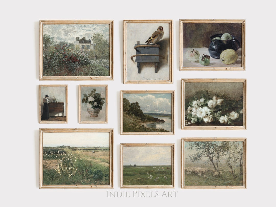 French Country Gallery Wall Art Set of 10 | Vintage European Living ...