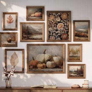 Fall Gallery Wall Art Prints, Vintage Autumn Decor (digital Download ...