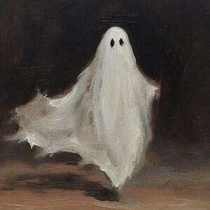Cute Ghost Halloween Digital Print Halloween Wall Decor - Etsy