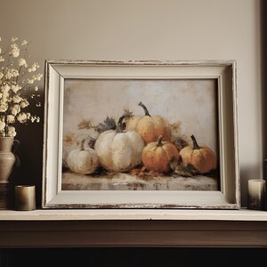 Fall Wall Decor Printable Pumpkin Gallery Set of 4 Prints | Rustic ...