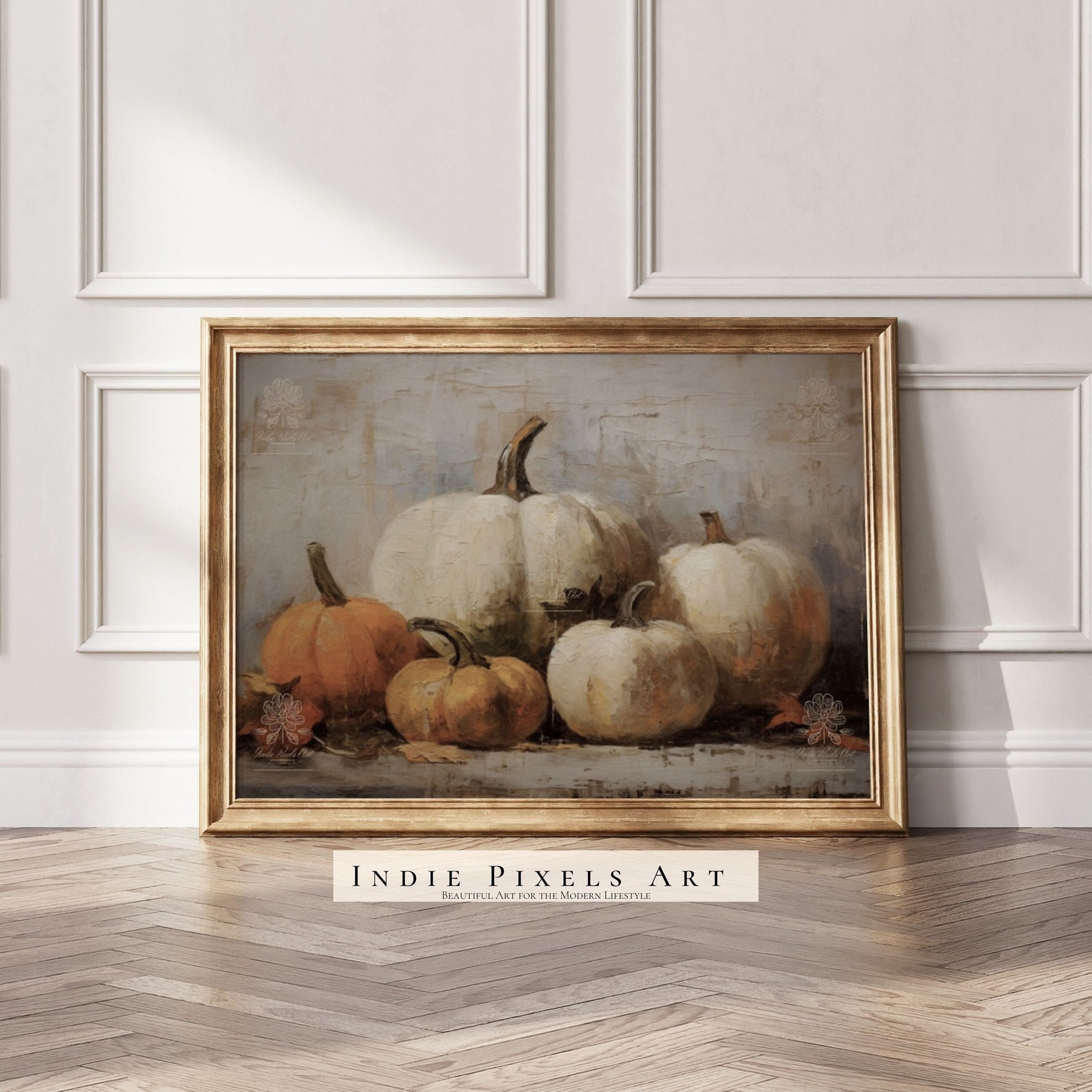 Fall Wall Decor Printable Pumpkin Still Life Painting Rustic - Etsy Canada