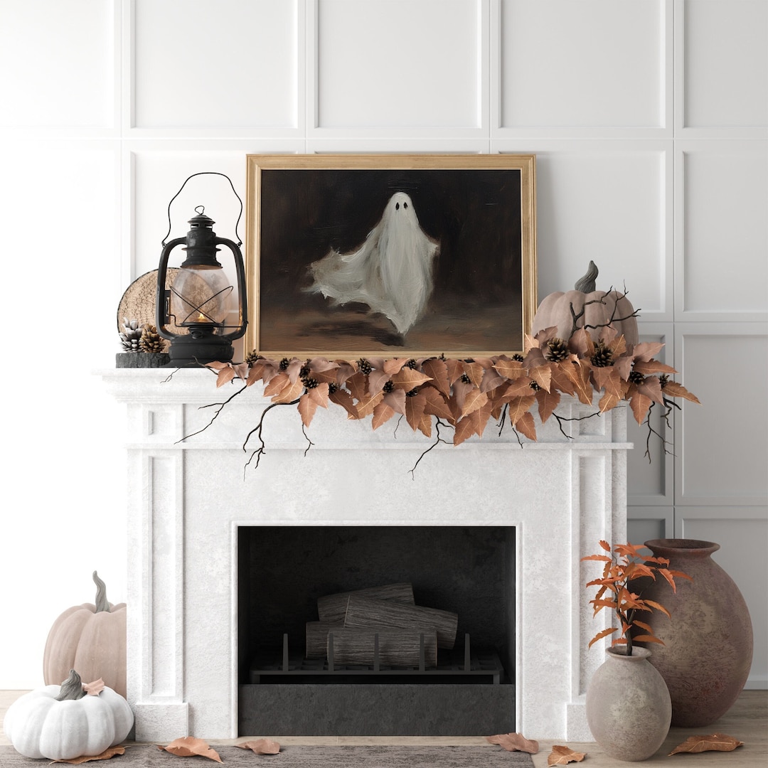 Cute Ghost Halloween Digital Print Halloween Wall Decor - Etsy