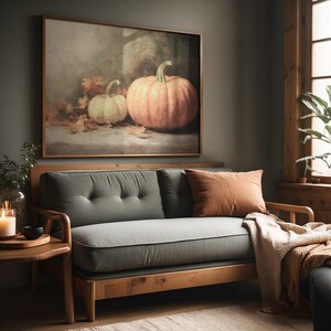 Rustic Fall Wall Decor Printable Pumpkin Still Life Painting Fall Art ...