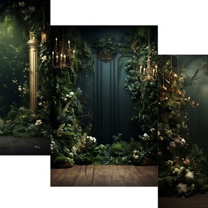 Digital Enchanted Forest Backdrops, Whimsical Maternity Backdrop ...