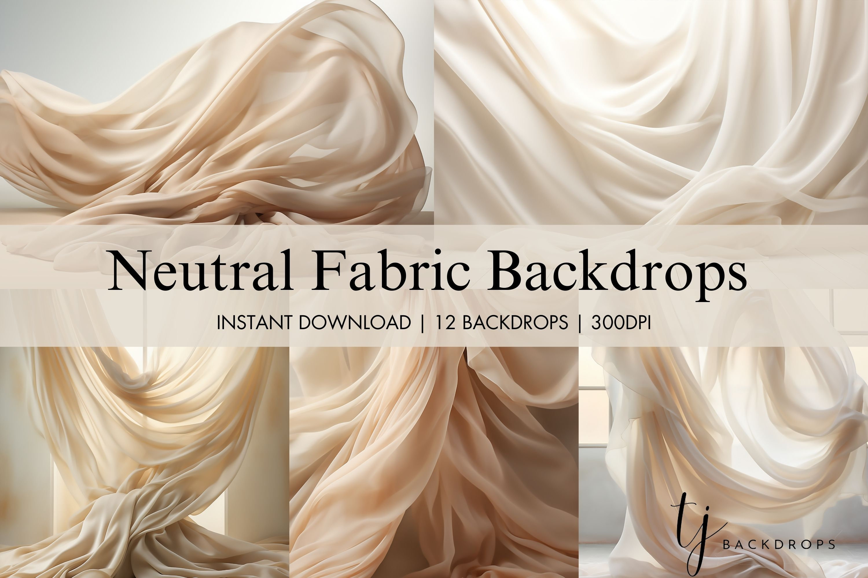 Digital Neutral Flowy Fabric Backdrops, Silk Maternity Backdrop ...