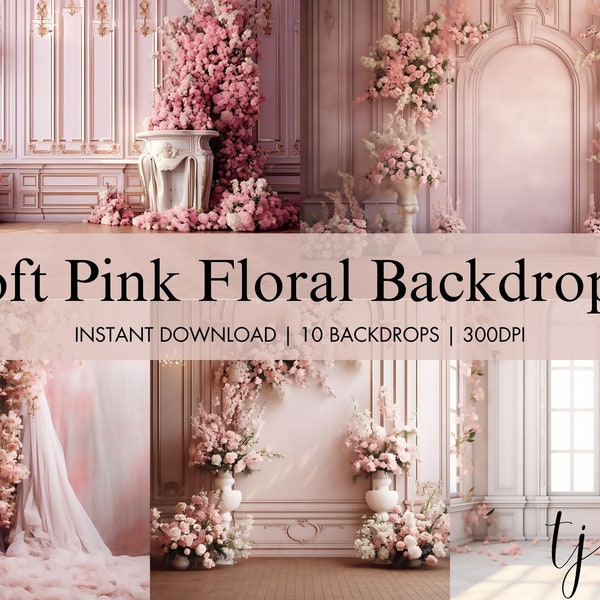 Pink Maternity Digital Backdrop - Etsy