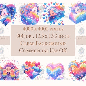 Watercolor Pride Month Clipart, Pride Month Clipart, Downloadable Clip ...