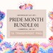 Watercolor Pride Month Clipart, Pride Month Clipart, Downloadable Clip ...