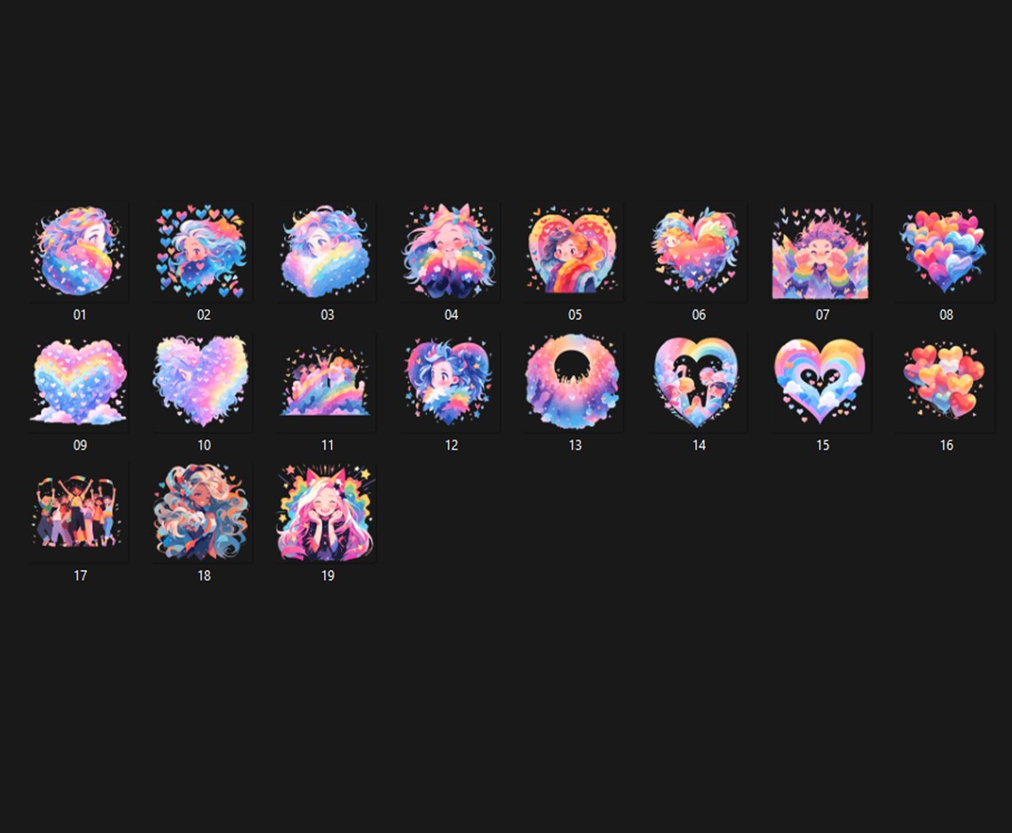 Watercolor Pride Month Clipart, Pride Month Clipart, Downloadable Clip ...