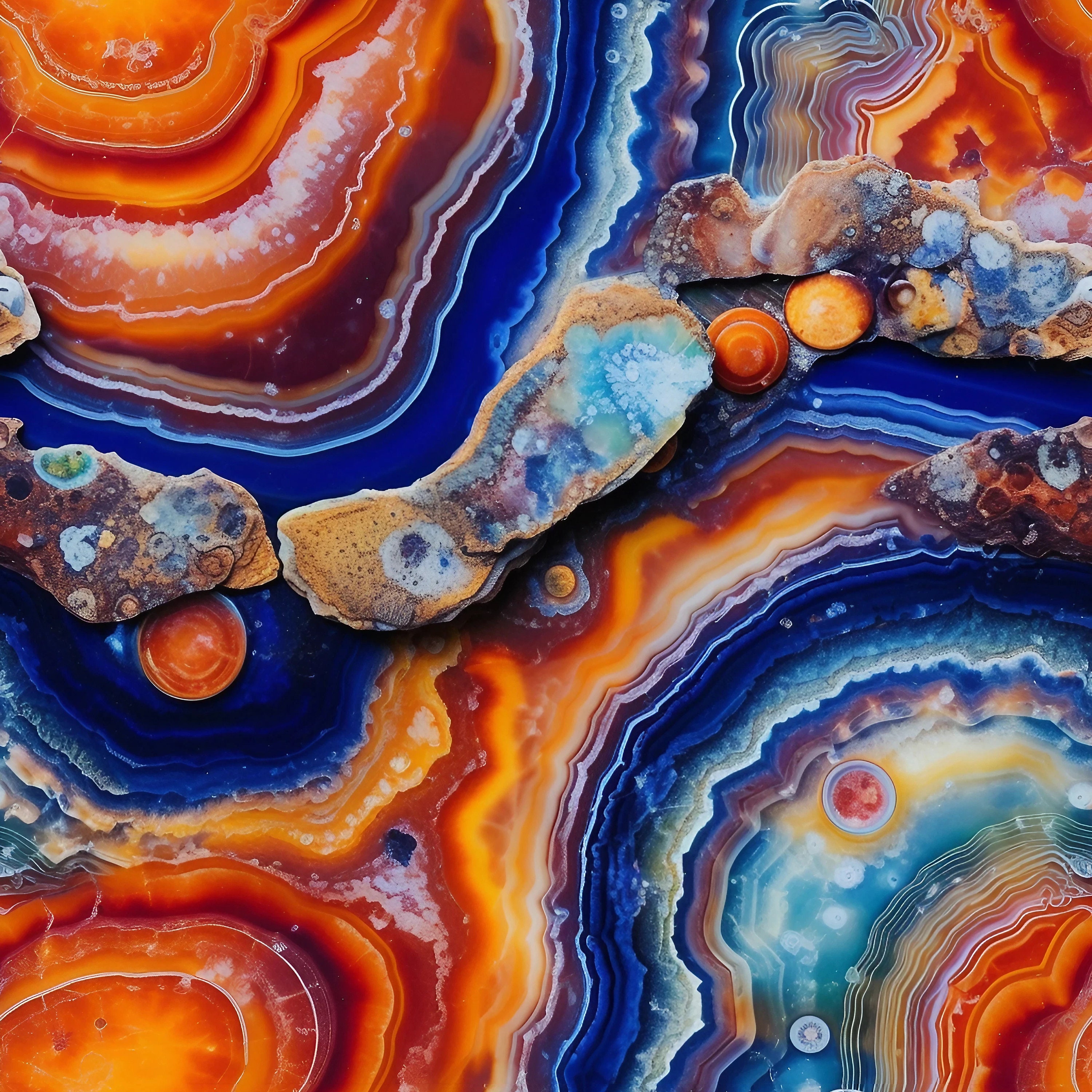 Agate Stone 10 Patterns, Digital Paper, Seamless Pattern, Agate Stone ...