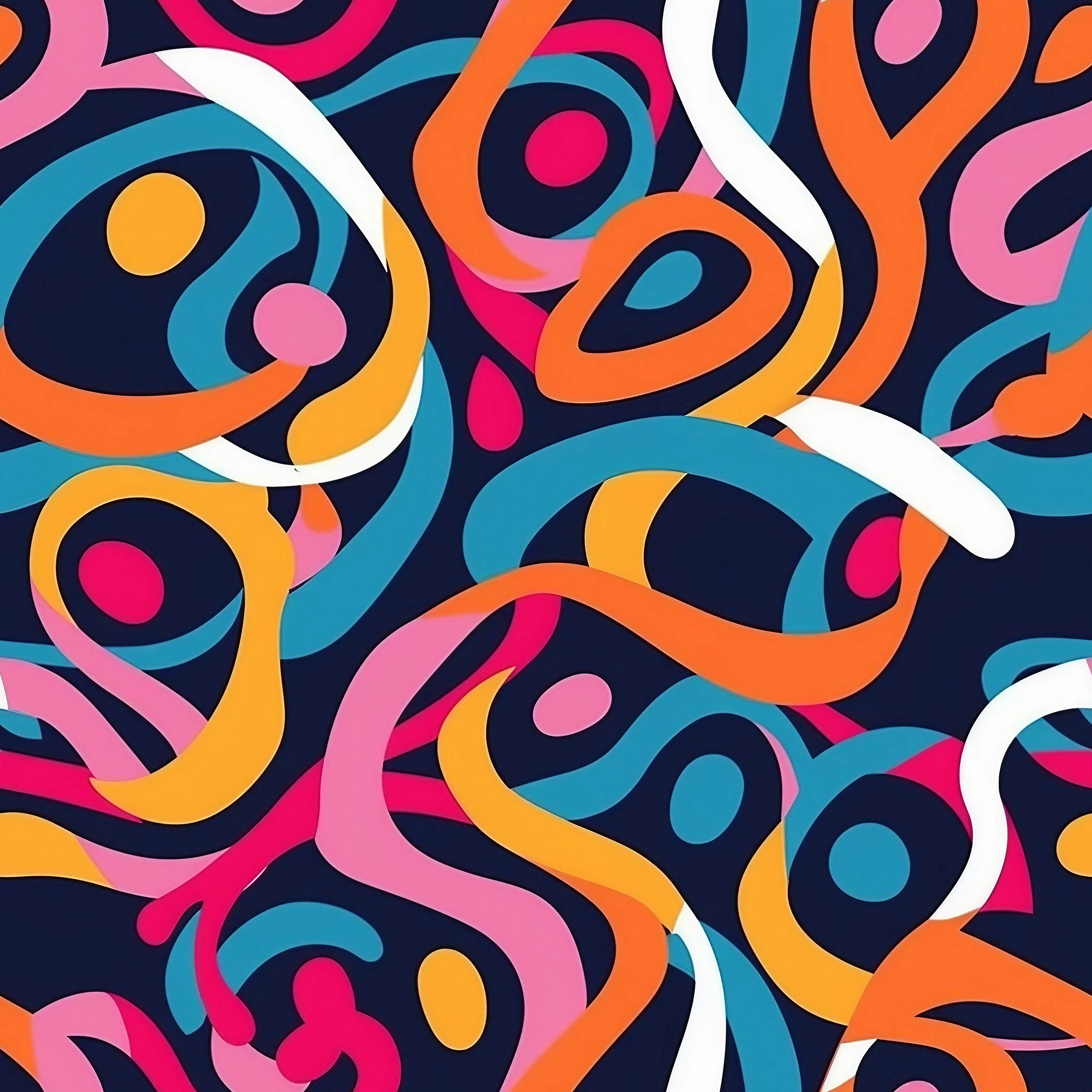 Unity in Motion 10 Patterns, Digital Paper, Seamless Pattern, Abstract ...