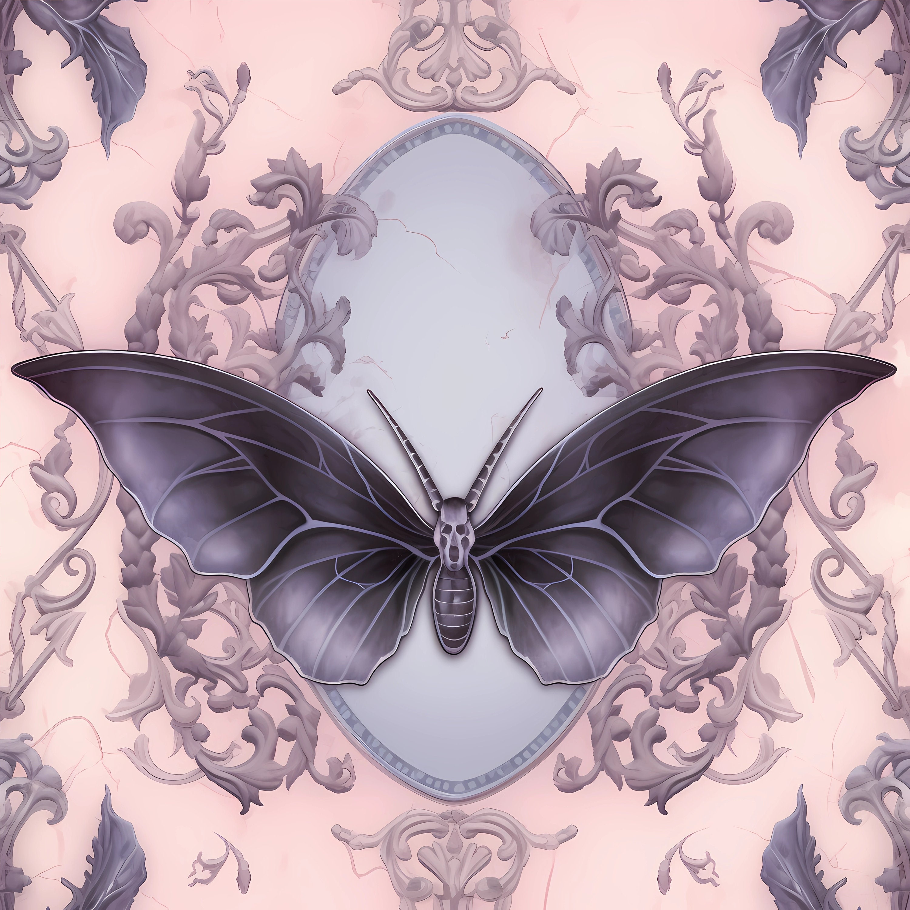 Pastel Goth 18 Pack Patterns, Digital Paper, Dark Scrapbooking, Skull ...