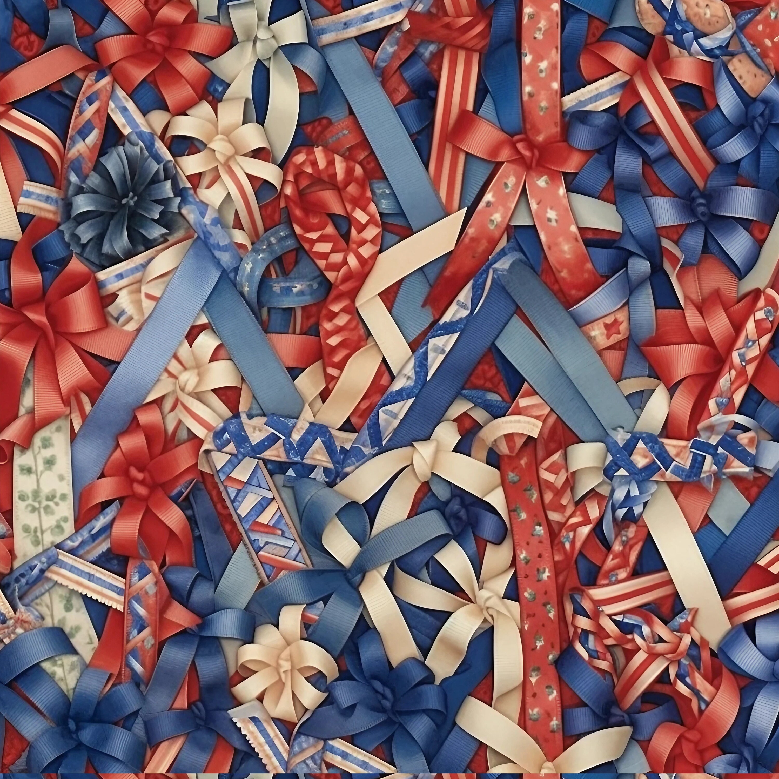 Memorial Day Patterns, 16 Pack of Patriotic Design, American Flag ...