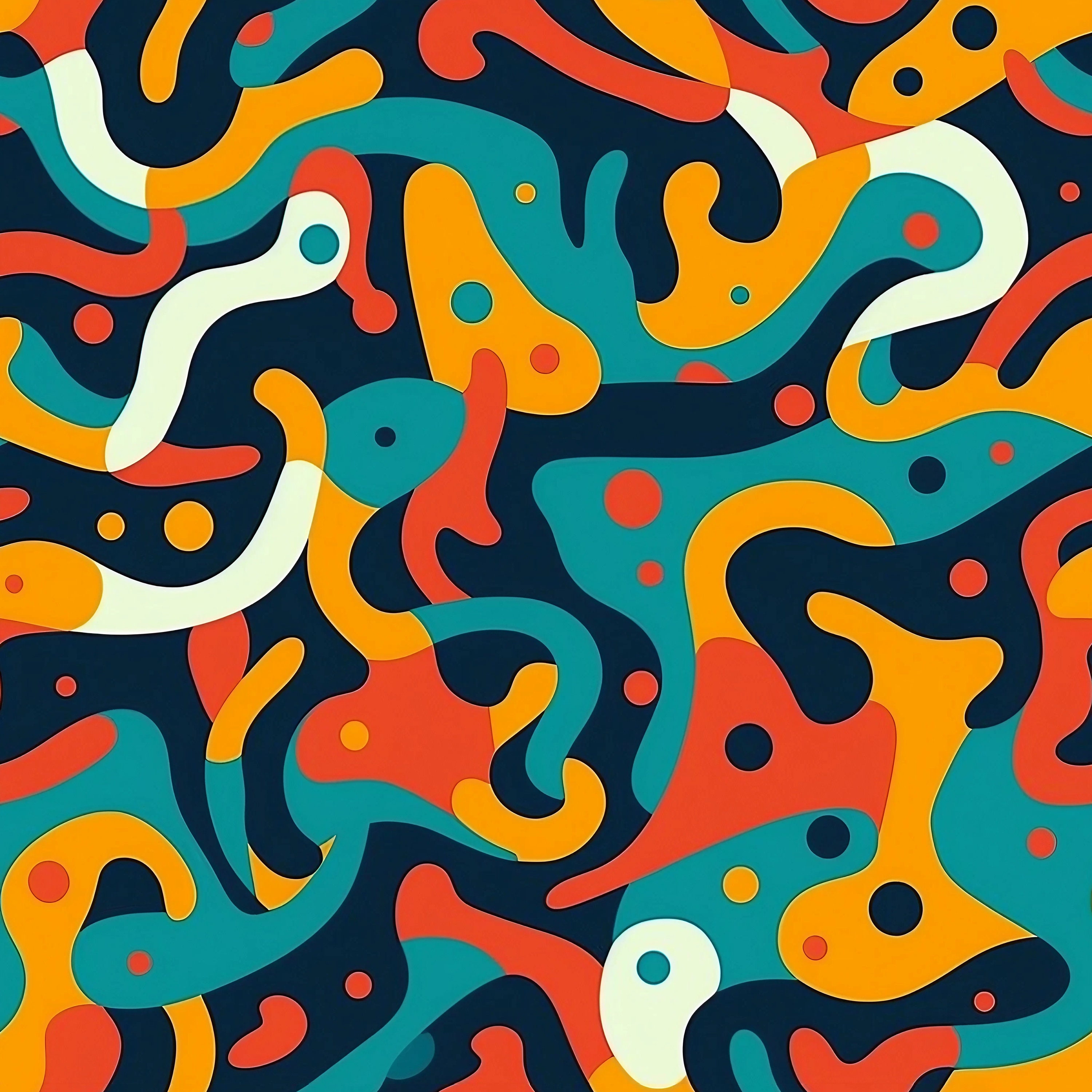 Unity in Motion 10 Patterns, Digital Paper, Seamless Pattern, Abstract ...