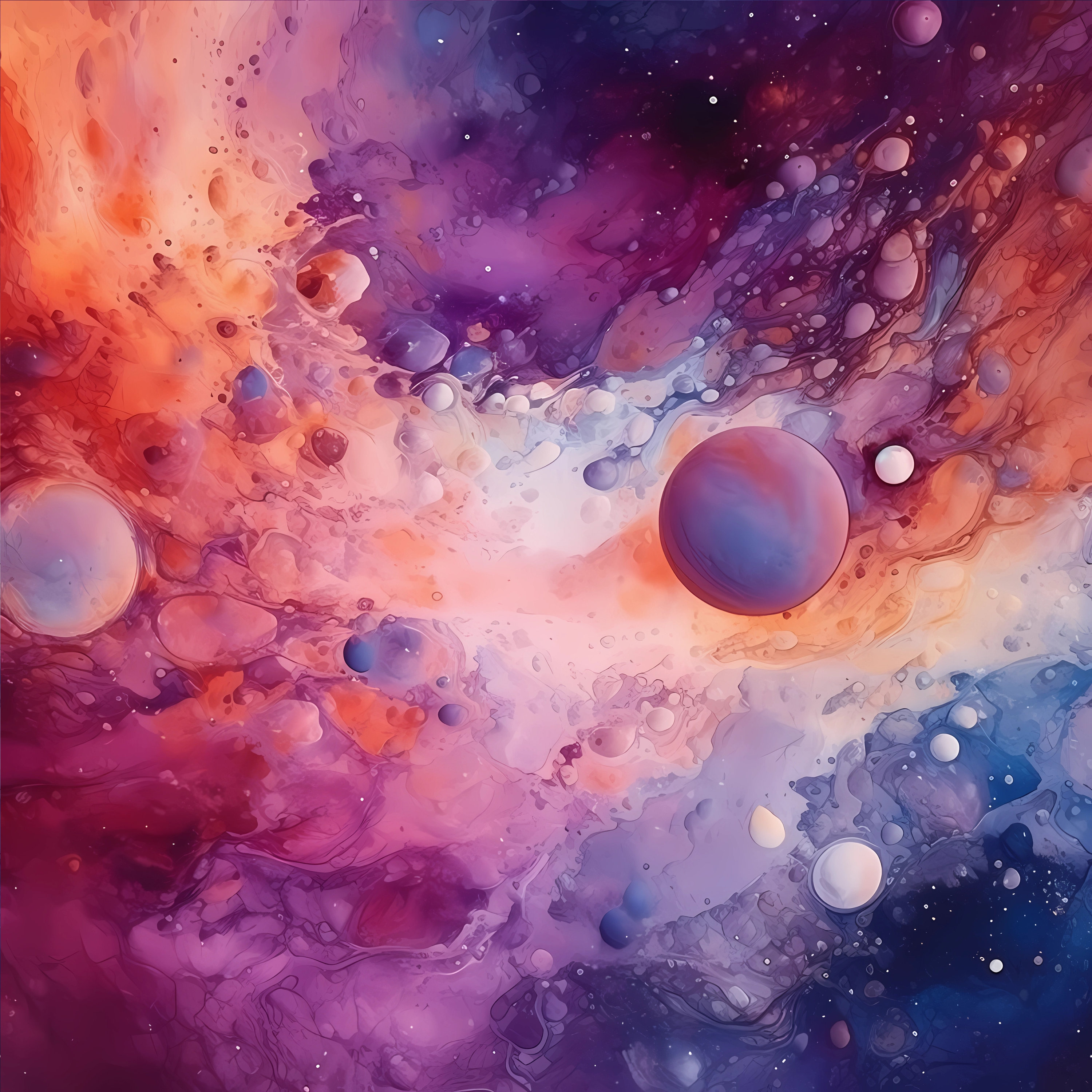 Celestial Watercolor 10 Pack Patterns, Digital Paper, Space ...