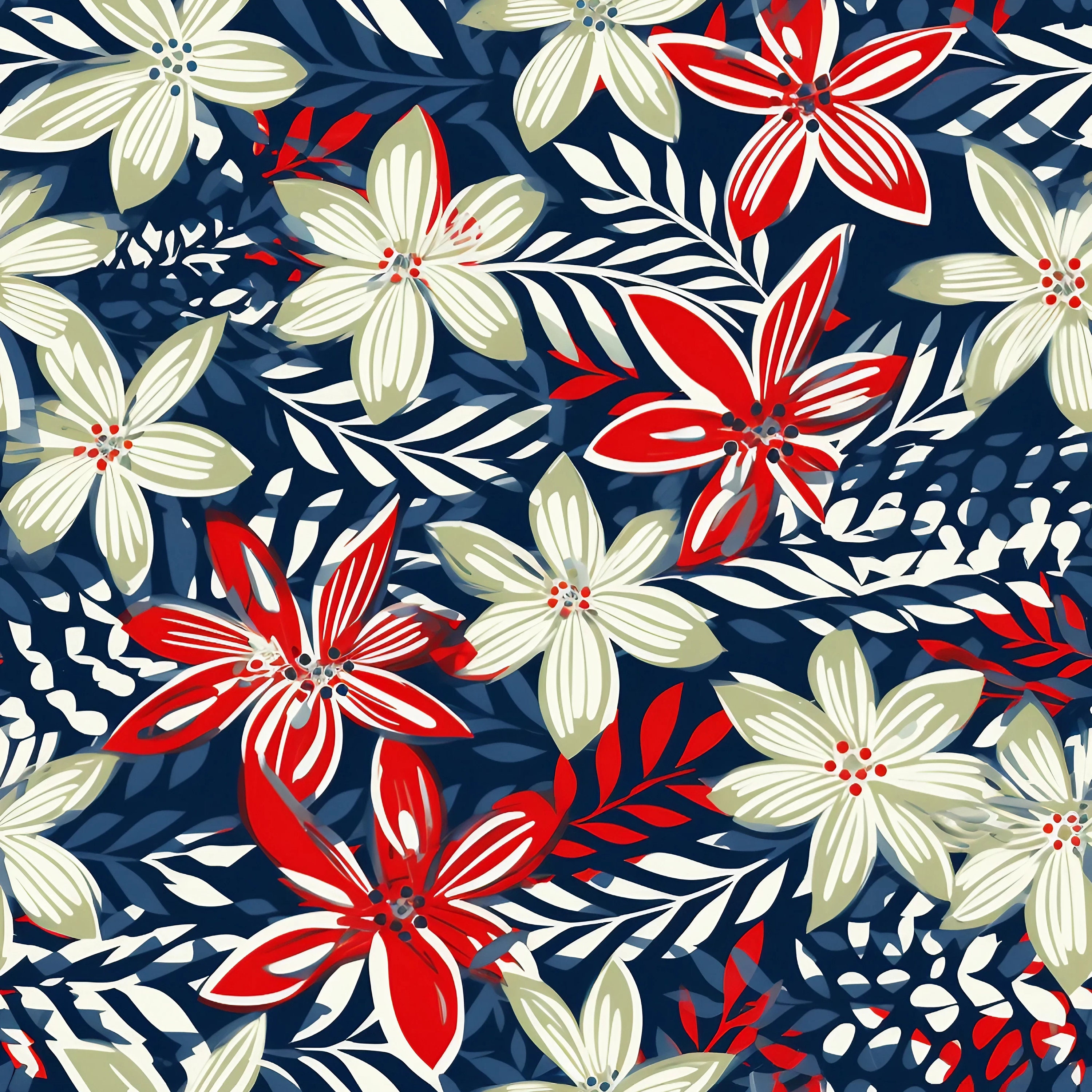 Memorial Day Patterns, 16 Pack of Patriotic Design, American Flag ...