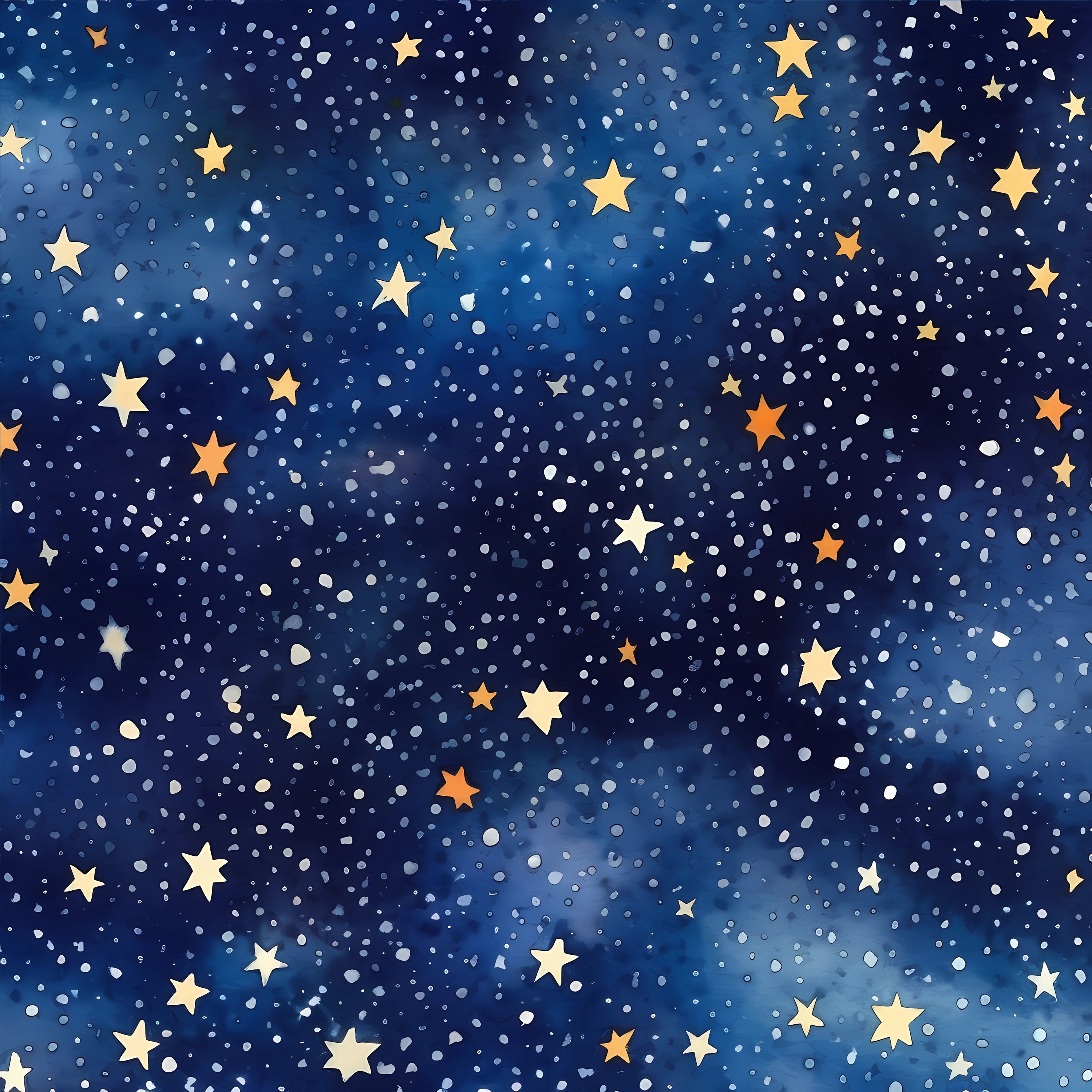 Starry Night Sky 10 Pack of Surface Pattern Designs Digital Paper, Star ...