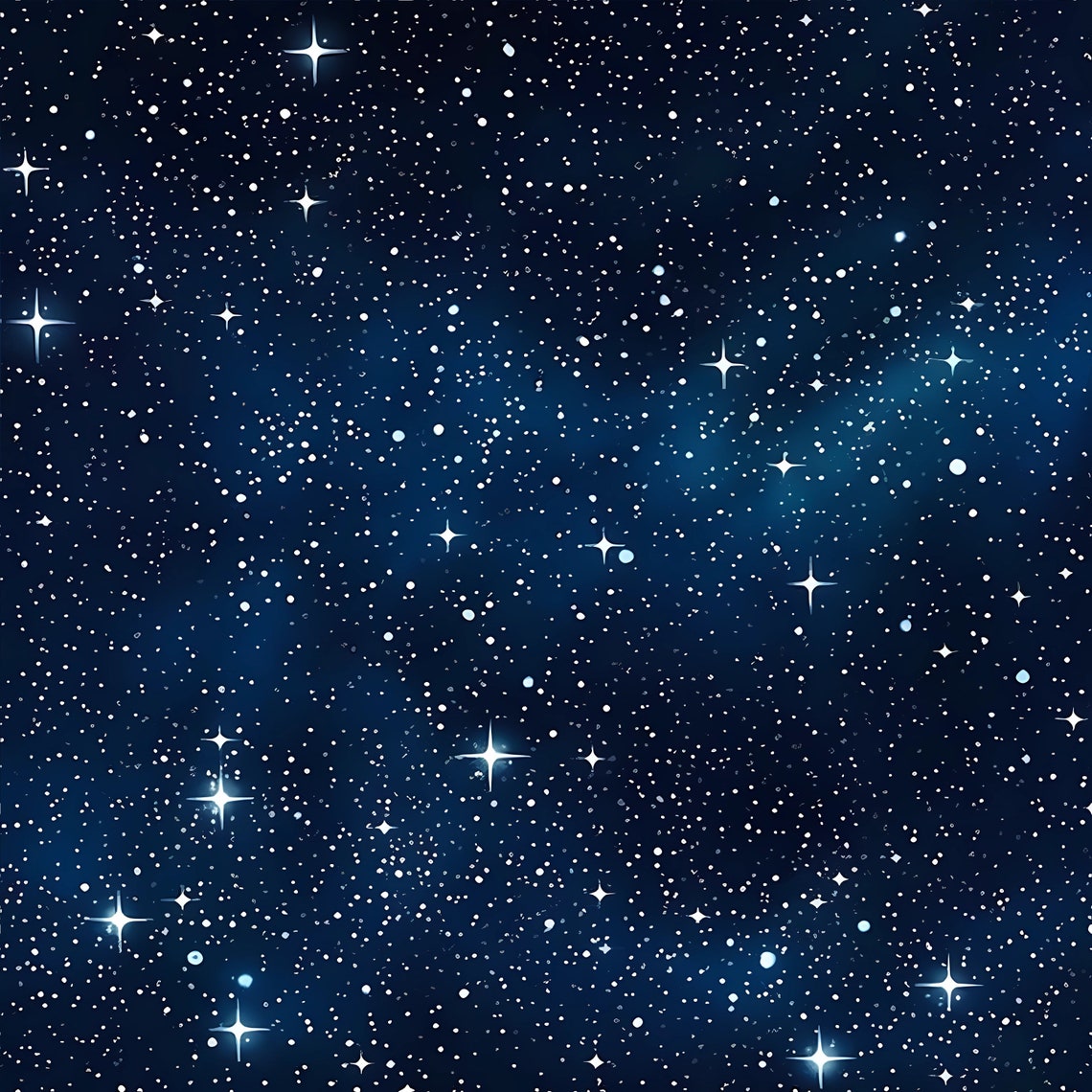 Starry Night Sky 10 Pack of Surface Pattern Designs Digital Paper, Star ...