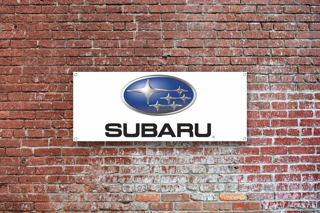 Subaru Logo Banner Vinyl Garage Sign,office or Showroom,flag,racin ...