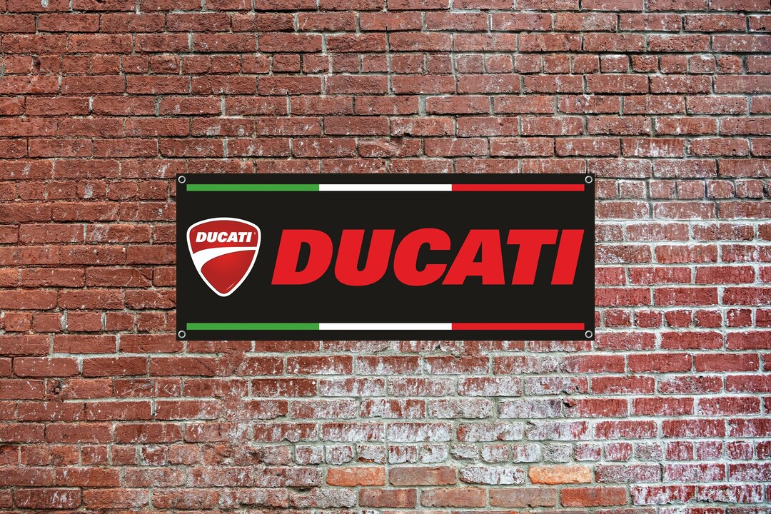 Ducati Logo Banner Vinyl Garage Sign,office or Showroom,flag,racin ...