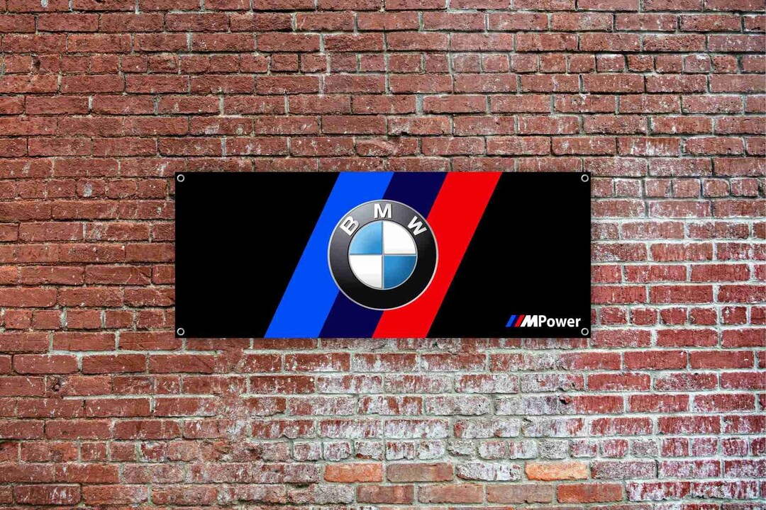 Bmw Logo Banner Vinyl Garage Sign,office or Showroom,flag,racin Poster ...