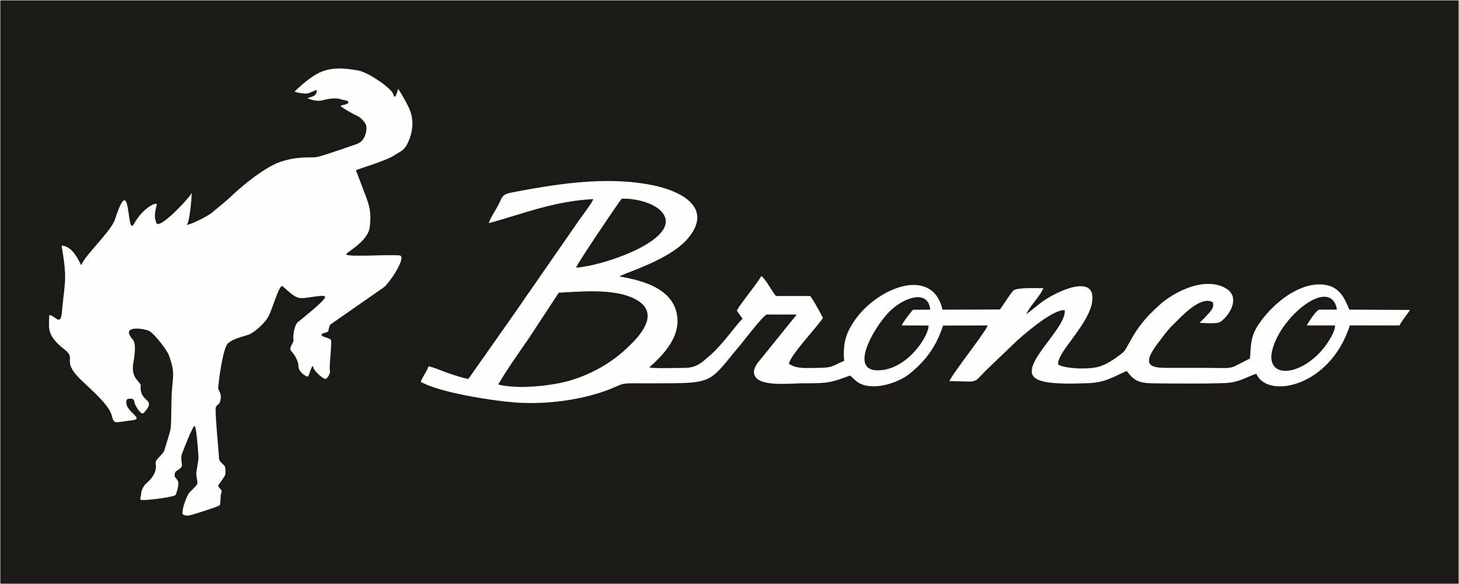 Bronco Logo Banner Vinyl Garage Sign,office or Showroom,flag,racin ...