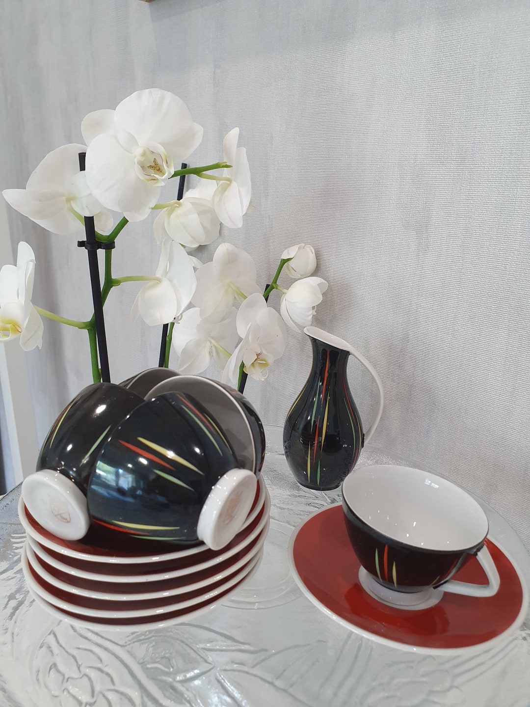 Espresso Cup Set Vintage Espresso Set Vintage Eggshell Porcelain ...