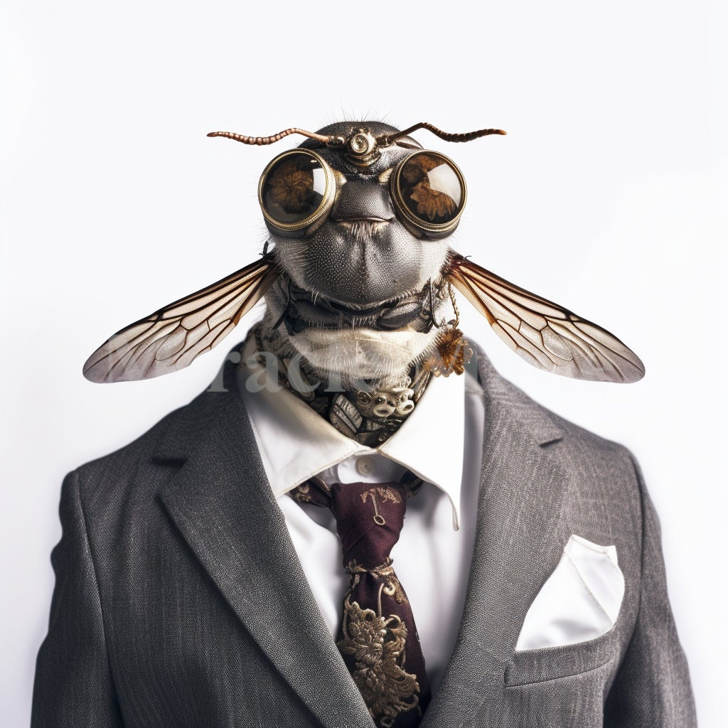 Professional Insect With Wings in Suit - Etsy