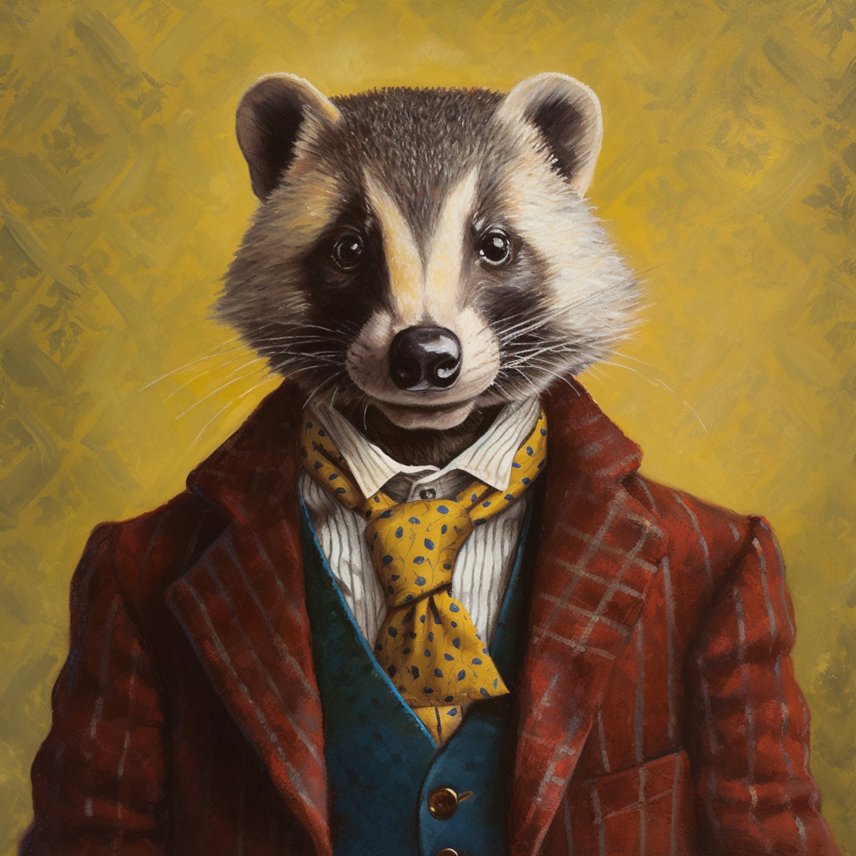 Dapper Badger in Brown Suit - Etsy
